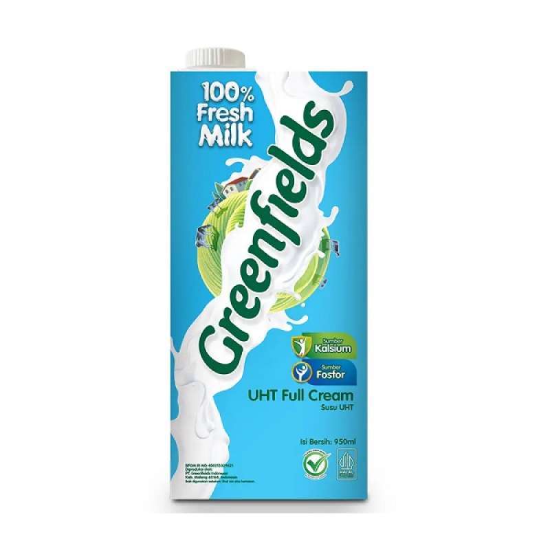 Jual Greenfields Uht Full Cream Milk 950 Ml Di Seller Hypermart ...