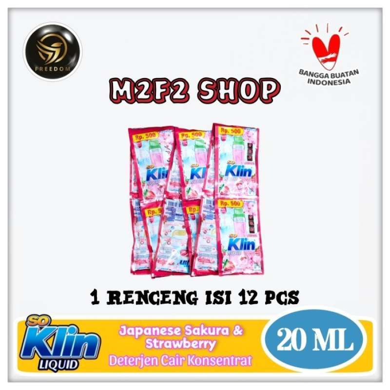 Promo So Klin Liquid Power Clean Action Japanese Sakura & Strawberry | Deterjen Cair Konsentrat ...