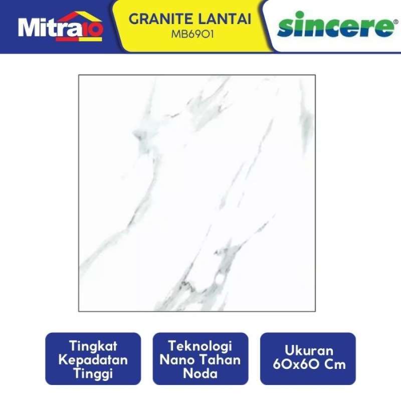 Promo Sincere Granite Lantai Mb6901 60x60 Cm Putih Diskon 27% Di Seller ...