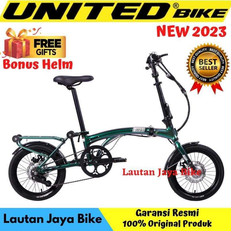 Promo Sepeda Lipat 16 E-bike United E-trifold Diskon 3% Di Seller Lautan Jaya Bike Official ...