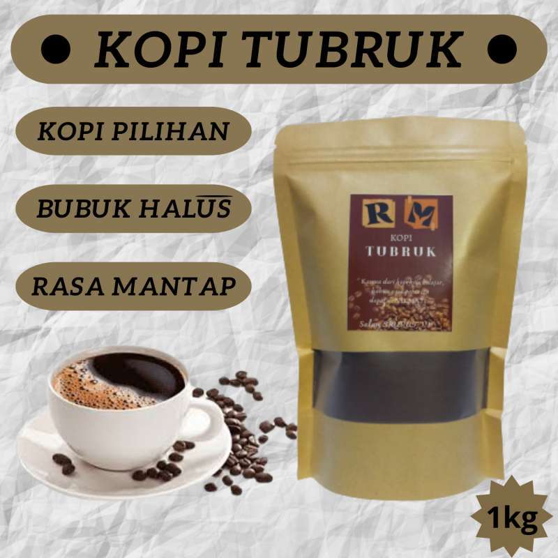 Jual Kopi Tubruk Isi 1 Kg Bubuk Kopi Hitam Terbaik Di Seller Rejekimili ...