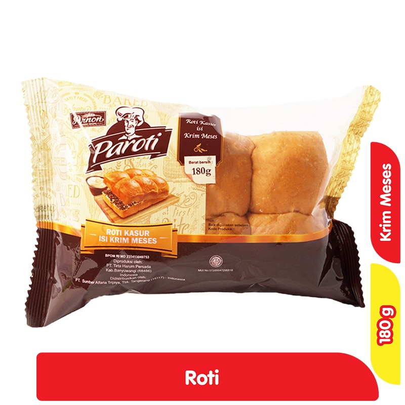 Jual Paroti Roti Kasur Isi Krim Messes 180 g di Seller Alfamart ...