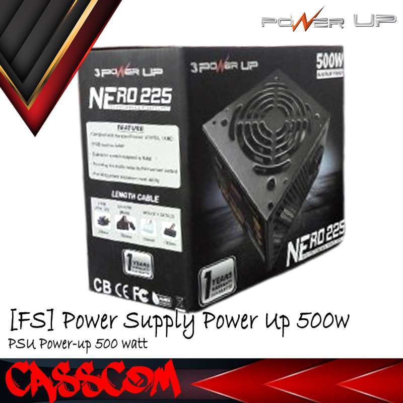 Jual Power Supply Power Up 500w/ Psu Power-up 500 Watt Di Seller ...