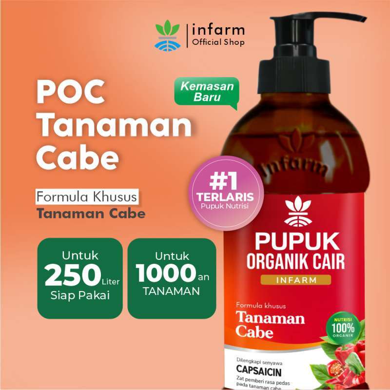 Promo Infarm - Pupuk Organik Cair Tanaman Cabai 500ml Poc Kompos Diskon ...