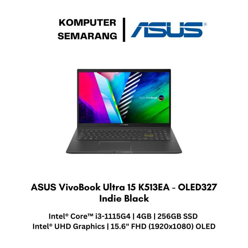 Promo Asus Vivobook Ultra 15 K513ea - Oled327 Indie Black [i3-1115g4 ...