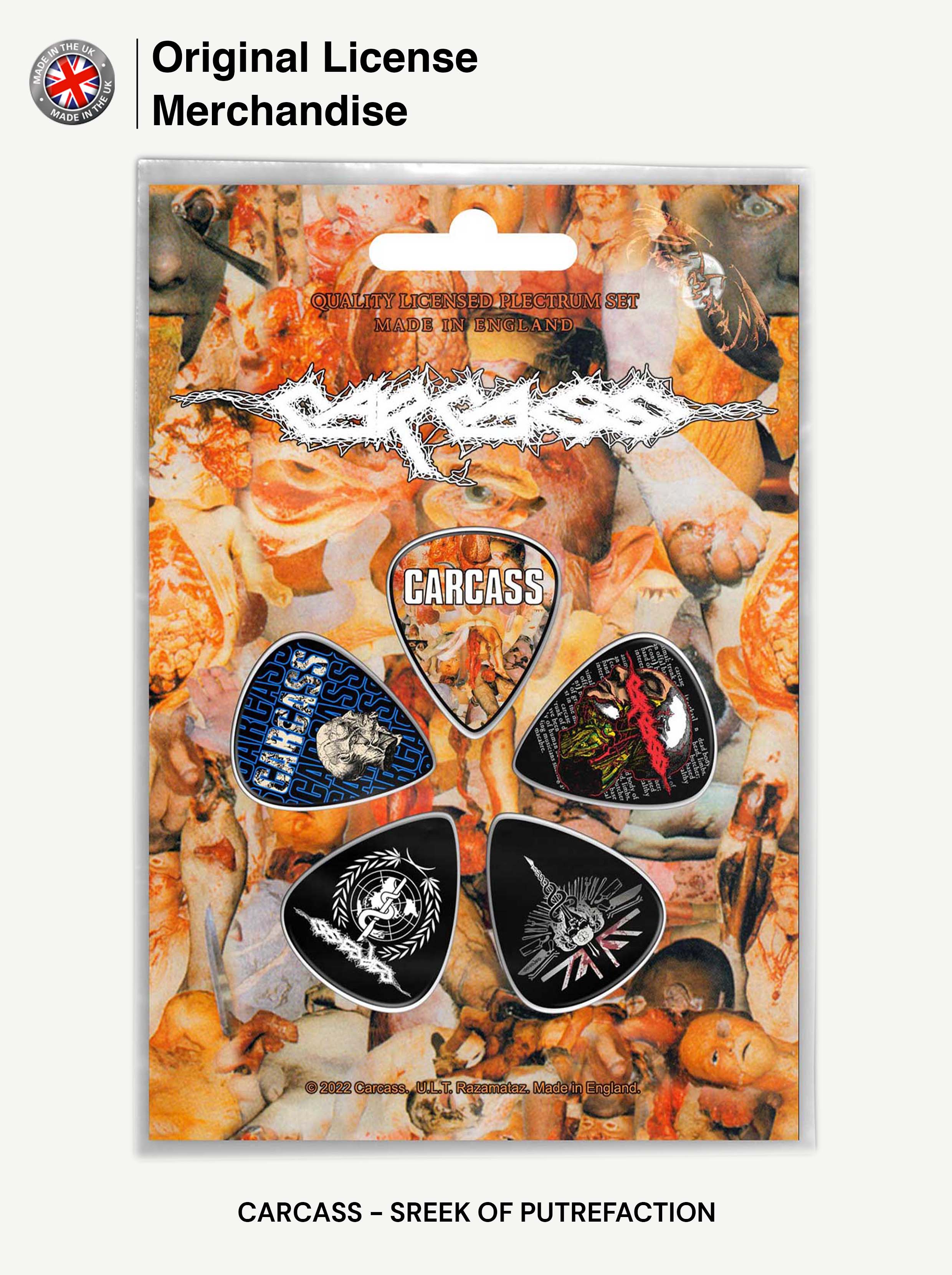 Jual Pick Plektrum Kleber Gitar Akustik Bass CARCASS I Reek Of ...