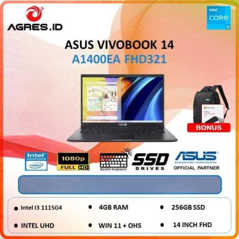 Promo ASUS VIVOBOOK 14 A1400EA - I3 1115G4 4GB 256SSD 14.0 FHD WIN11 ...