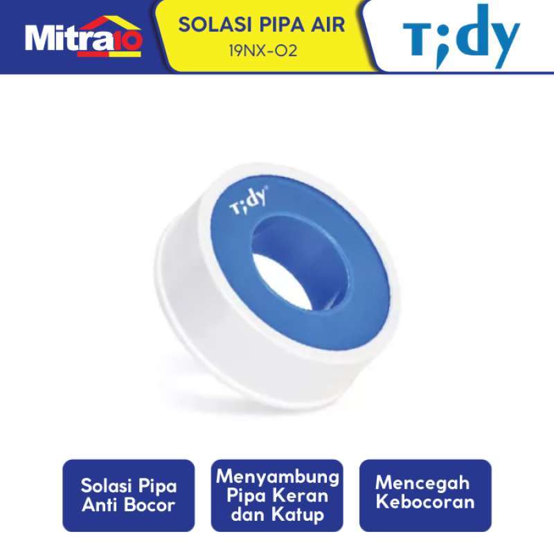 Jual Tidy Solasi Pipa Air 19NX-02 1.2 Cm X 0.01 Cm X 12 Meter Putih di ...