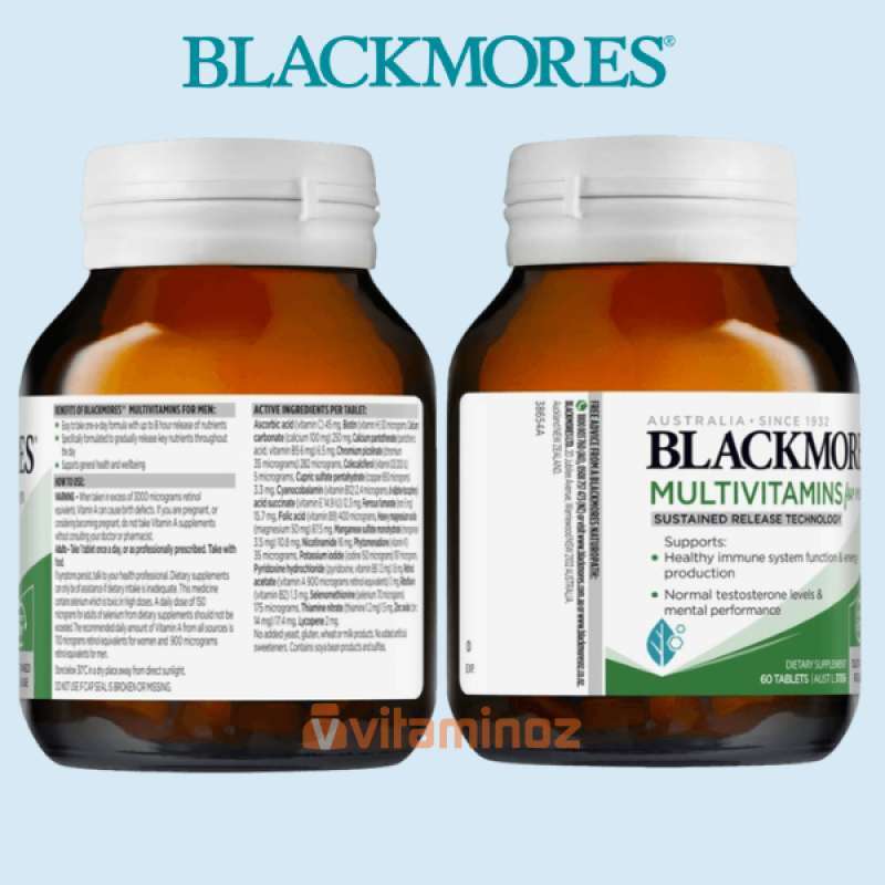 Jual Blackmores Multivitamin Women Men For 50+ Sustained Release - 60 Tab Di Seller Vitaminoz ...
