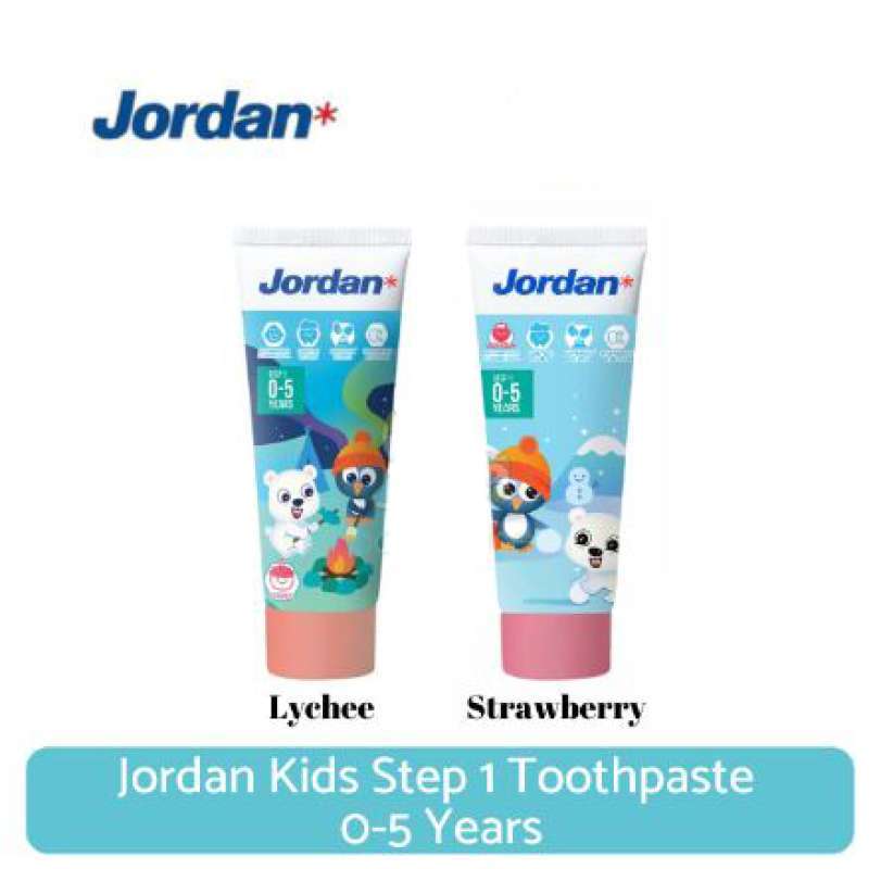 Jual Jordan Oral Care Kids Toothpaste Step 1 - Pasta Gigi 0-5 Years di ...