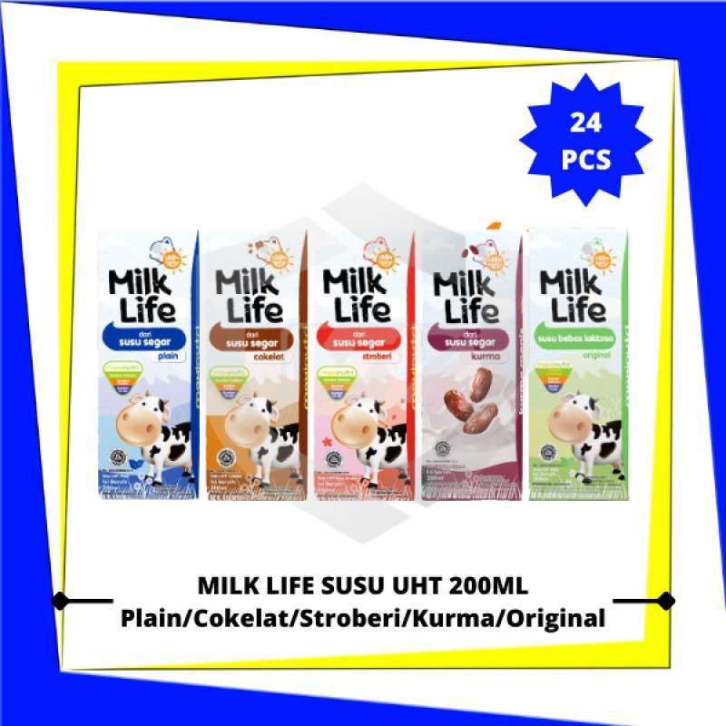 Jual Susu Milk Life Uht Varian Rasa 200ml X 24 Pcs (1 Karton) - Bebas ...