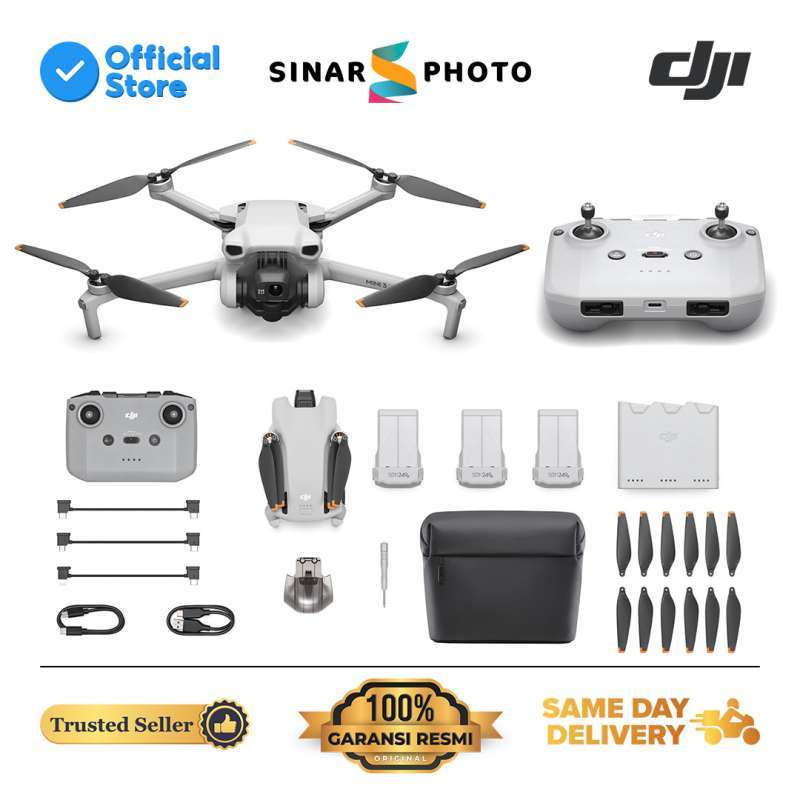 Jual Dji Mini 3 Fly More Combo Plus With Dji Rc-n1 Remote Controller ...