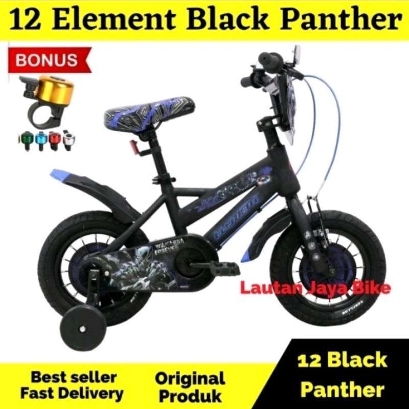 Jual Sepeda 12 Bmx Element Black Panther Di Seller Lautan Jaya Bike ...