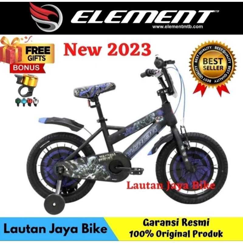Jual Sepeda 12 Bmx Element Black Panther Di Seller Lautan Jaya Bike ...