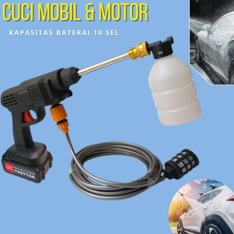 Jual Mesin Cuci Motor Portable Jet Cleaner Alat Cuci Mobil Baterai Car ...