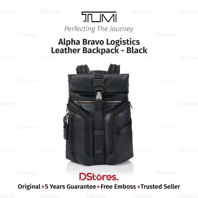 Jual Tum I Tas Ransel Alpha Bravo Logistics Leather Backpack - Black Di Seller Dstores Men ...