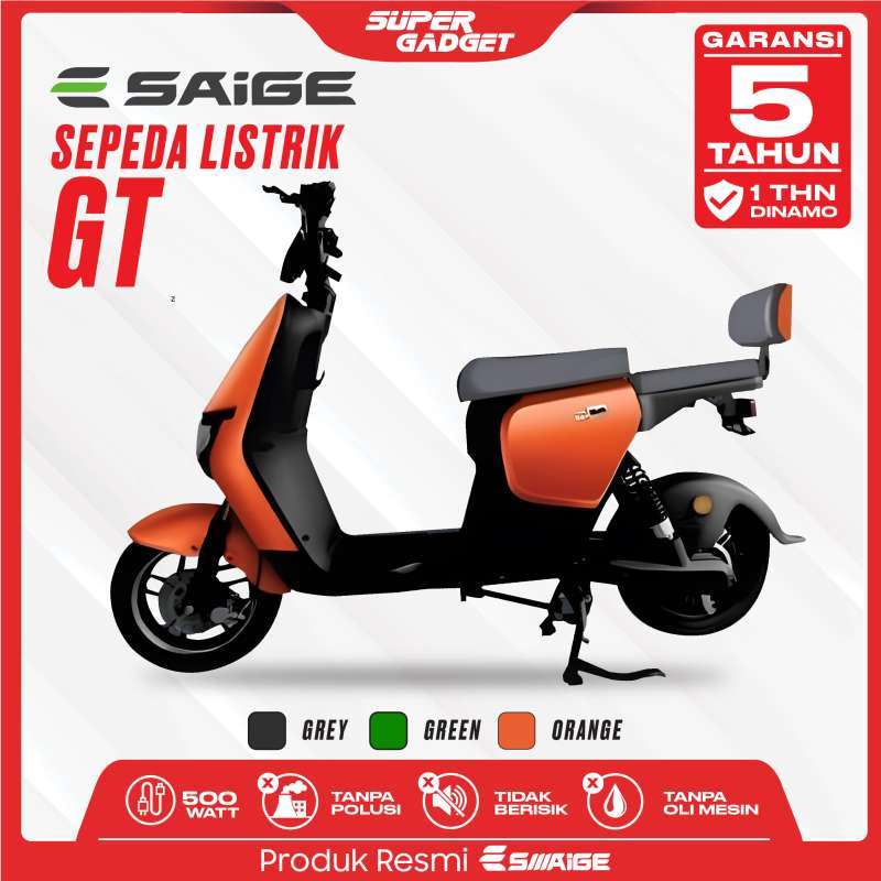 Jual Saige Gt Sepeda Listrik 48/20 / 48v/20ah Mopit Selis New Electric ...