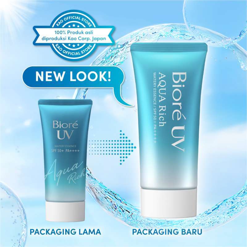 Promo Biore Uv Aqua Rich Watery Essence Spf 50 G Diskon 37% Di Seller ...