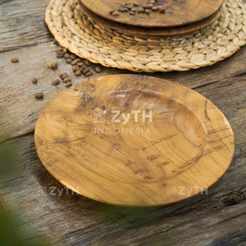 Jual Piring Kayu Lepek Aesthetic Berkualitas Ekspor, Piring Kayu Lepek ...