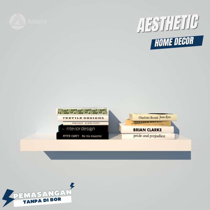 Jual Rak Dinding Minimalis Ukuran 60x12x4 Cm - Floating Wall Shelf ...
