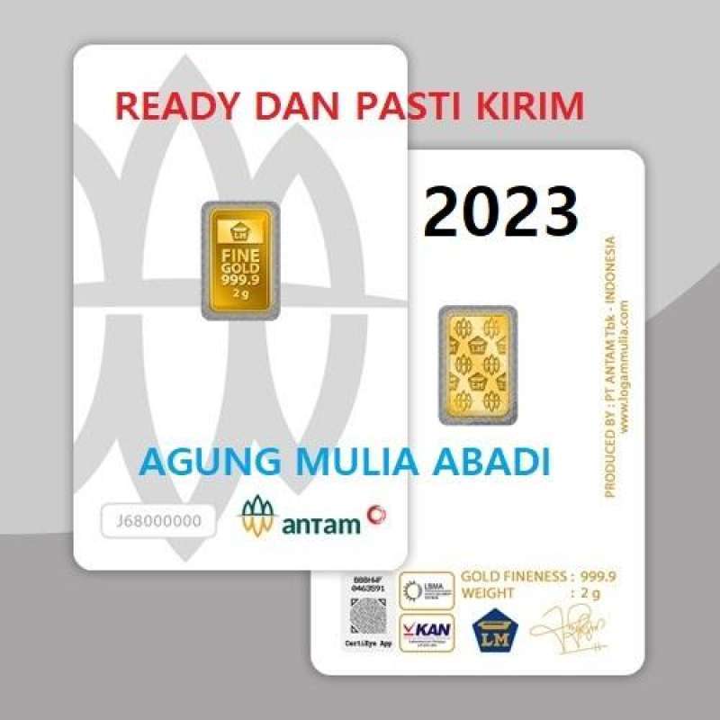 Jual Logam Mulia Emas Antam Bumn Terbaru 1 Gram Di Seller Agung Mulia ...
