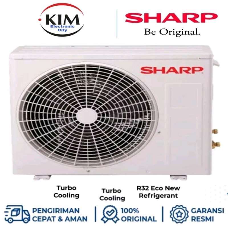 Jual AC SHARP 1/2 PK AH-A5BEY 0.5 PK SUPER JET TURBO COOLING R32 ...