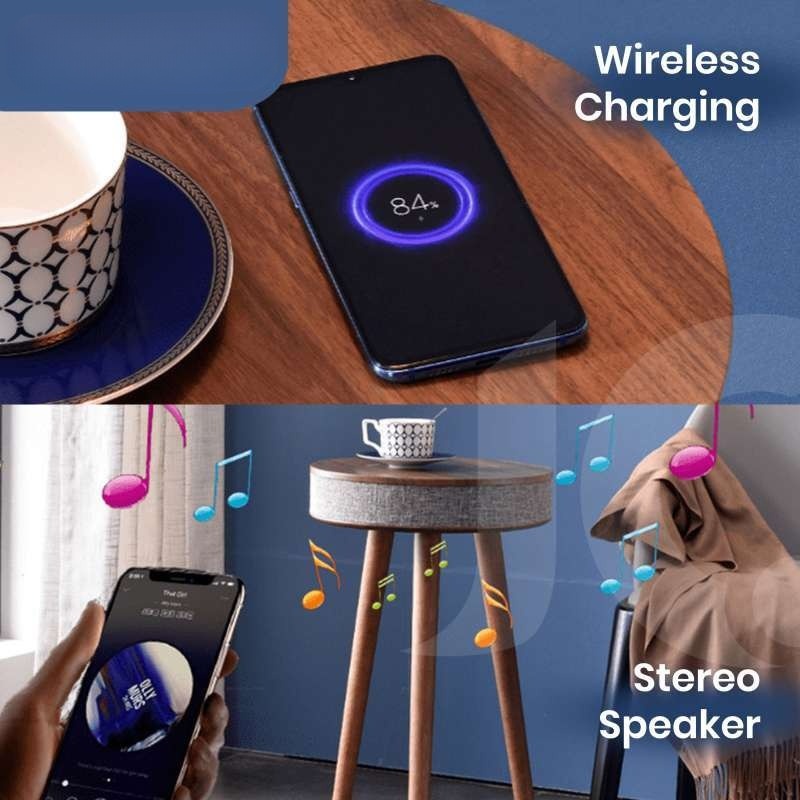 Promo Soleed Meja Speaker Bluetooth 5.0 Wireless Charger Coffee Table ...
