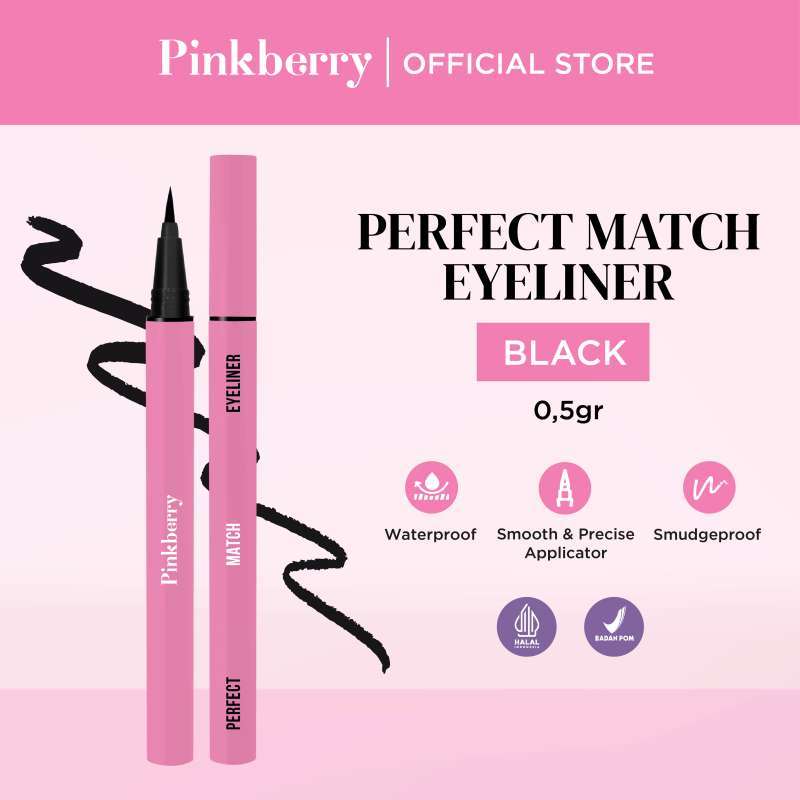 Promo Pinkberry Perfect Match Eyeliner 0.5gr Black - Eyeliner Tahan ...