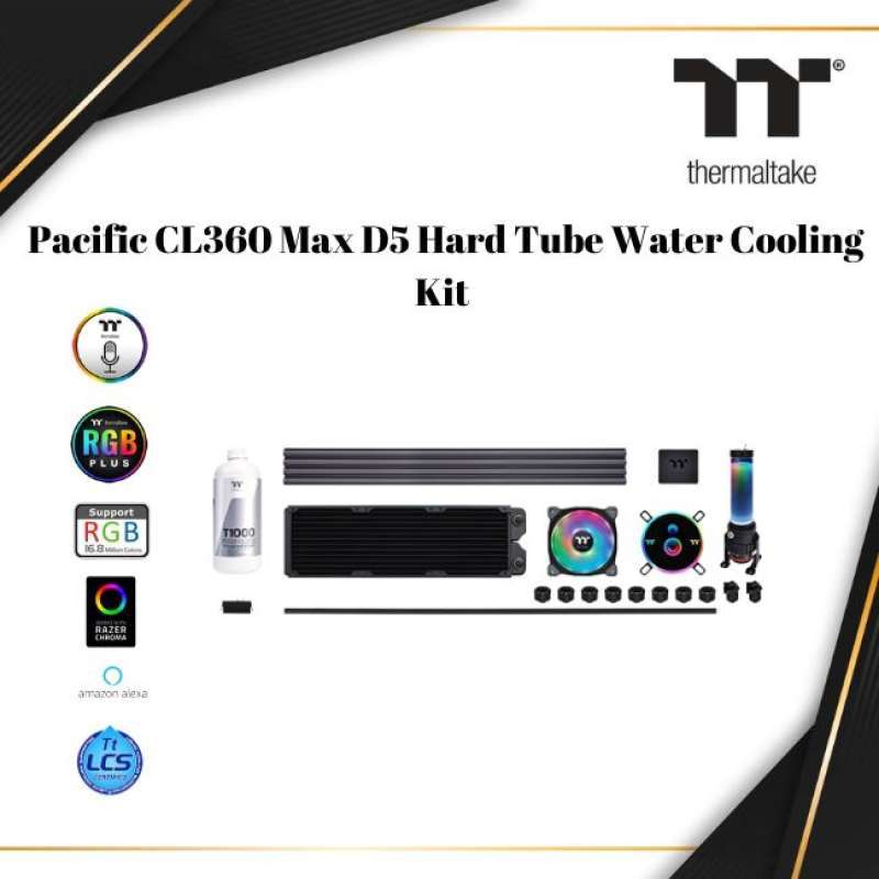Promo Thermaltake Pacific Cl360 Max |diy Liquid Cooling System |360mm ...