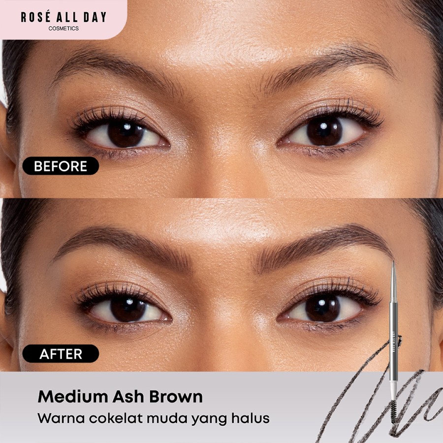 Promo Rosé All Day Brow Fix Micro Pencil Diskon 35% di Seller Rose All ...