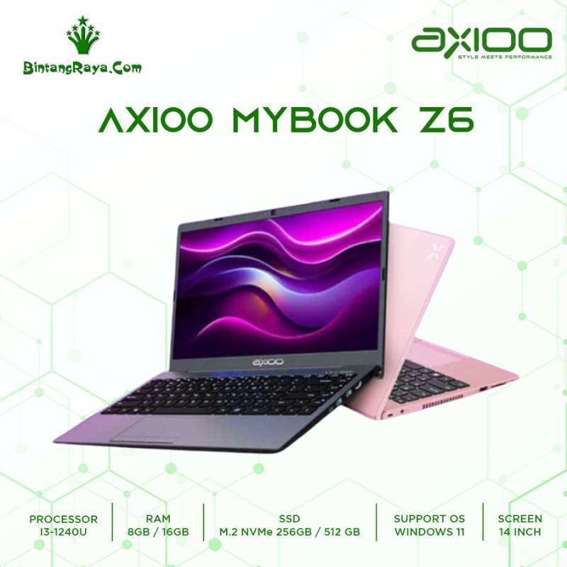 Promo Laptop Axioo Mybook Z6 I3-1215u/ram 8gb/16gb Ssd 256gb/512gb 14 ...