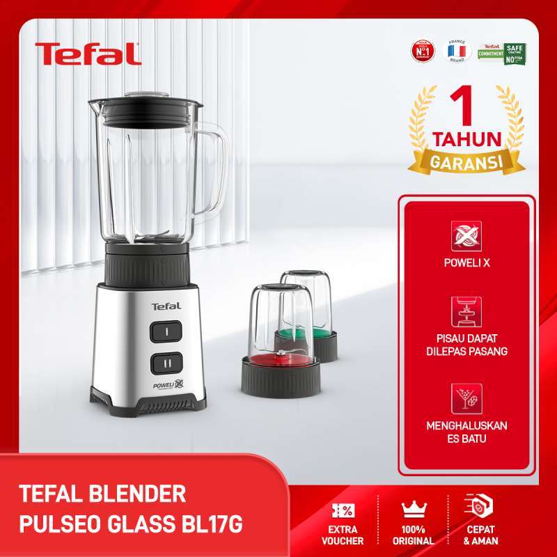 Promo Tefal Pulseo Glass Blender Bl17g Diskon 35% Di Seller Tefal Official Store - Tefal ...