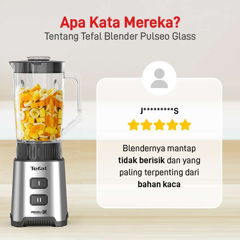 Promo Tefal Pulseo Glass Blender Bl17g Diskon 35% Di Seller Tefal Official Store - Tefal ...