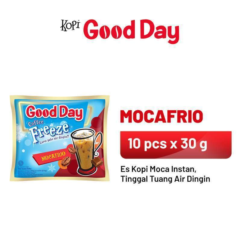 Promo Good Day Coffee Freeze Mocafrio 1 Pack (10 X 30 Gr) Diskon 8% Di ...