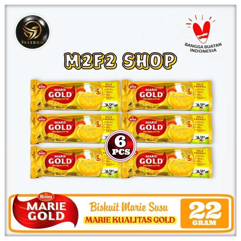Promo Roma Biskuit Marie Gold Omega 3 Original Sachet - 22 Gr (kemasan ...
