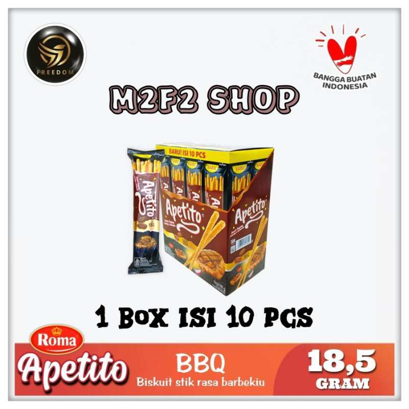 Jual Roma Apetito Biskuit Stik Renyah & Gurih Rasa Bbq - 18,5 Gr ...
