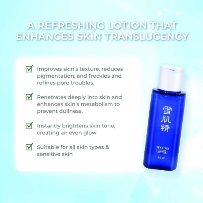 Promo Kose Sekkisei Lotion 24ml Diskon 2% Di Seller Kose Flagship Store ...