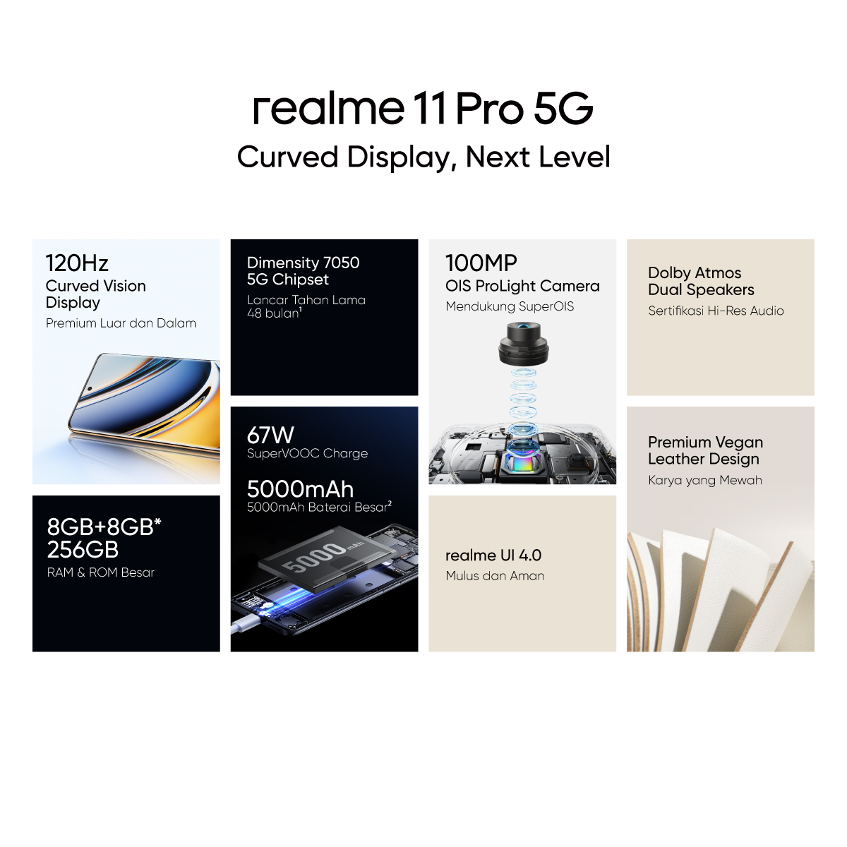 Promo Realme 11 Pro 8gb+8gb* | 256gb (120hz Curved Vision Display ...