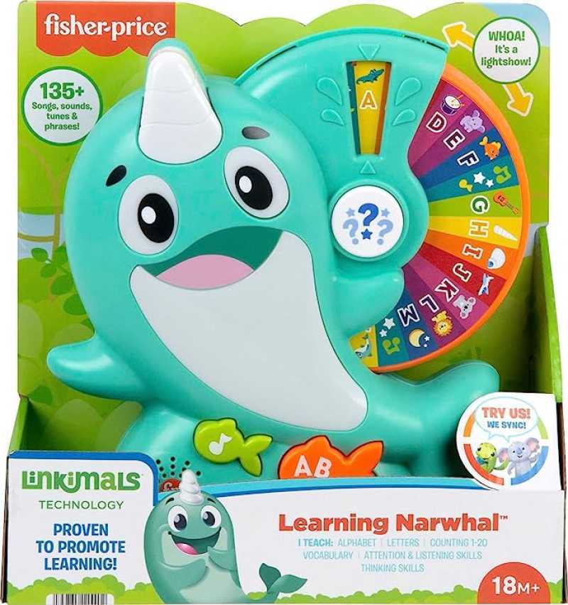 Promo Fisher-price Linkimals Toddler Toy Learning Narwhal With ...