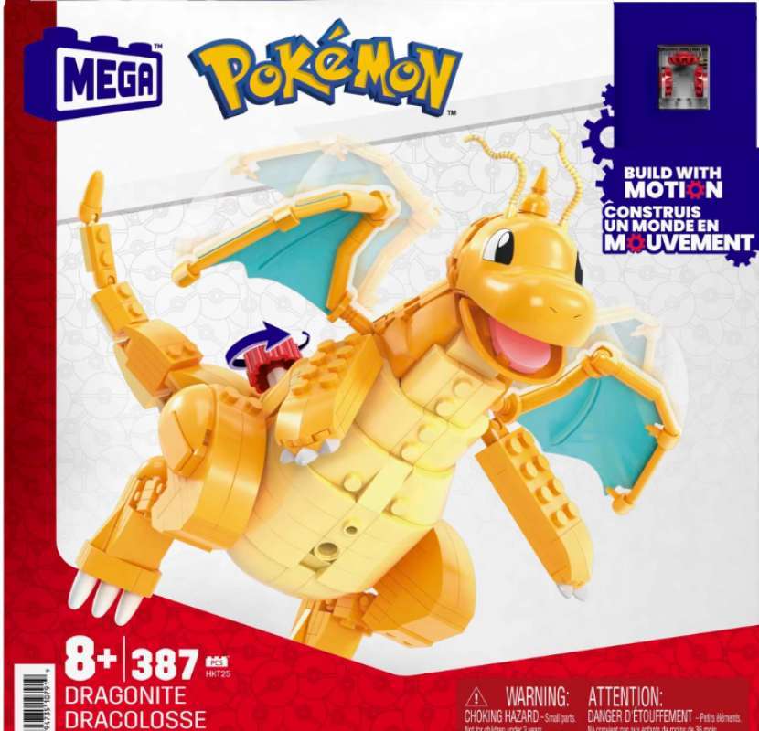 Promo MEGA Bloks Pokemon Dragonite Brick Stacking Toys HKT25 Diskon 12% ...