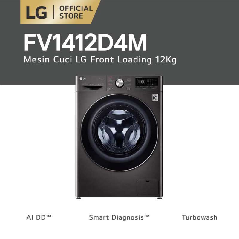 Promo Lg Mesin Cuci Front Loading Inverter Direct Drive [12 Kg ...