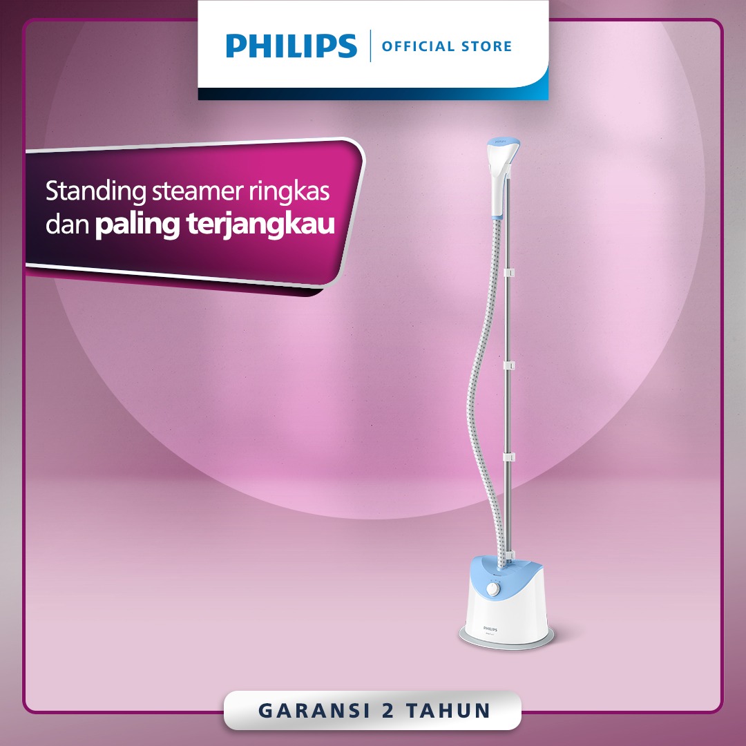 Promo Philips Stand Steamer Gc482/25 Biru - Setrika Uap Philips ...