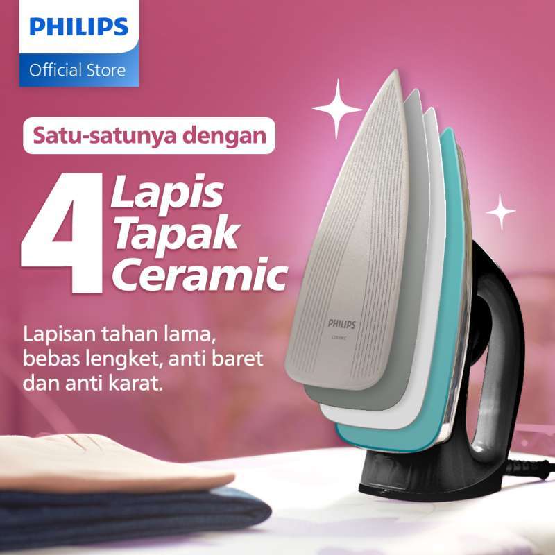 Promo Philips Setrika Kering Classic Hd1173/80 - Hitam, Anti-baret ...
