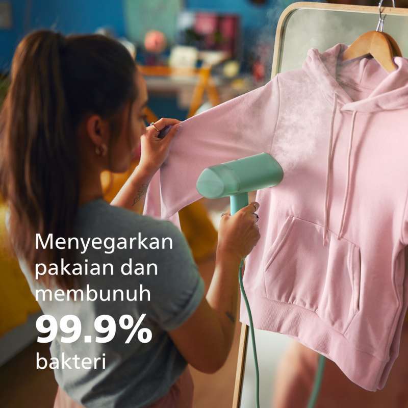 Promo Philips Handheld Steamer Sth3010/70 Hijau - Setrika Uap Optimal ...