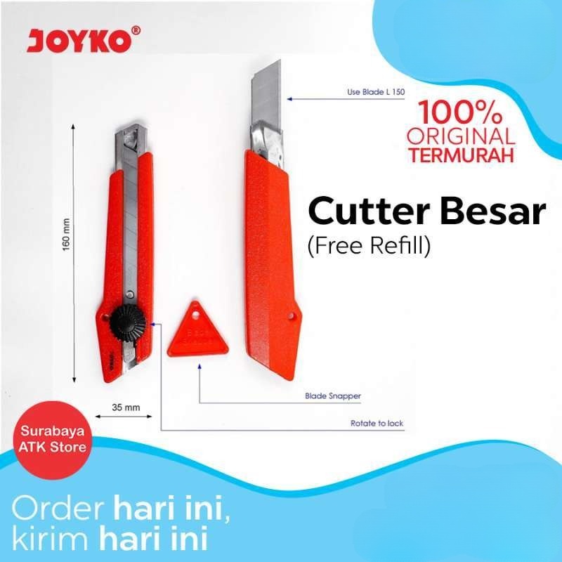 Jual Reffil Cutter Joyko L 500 Original Harga Termurah April 2024 Blibli
