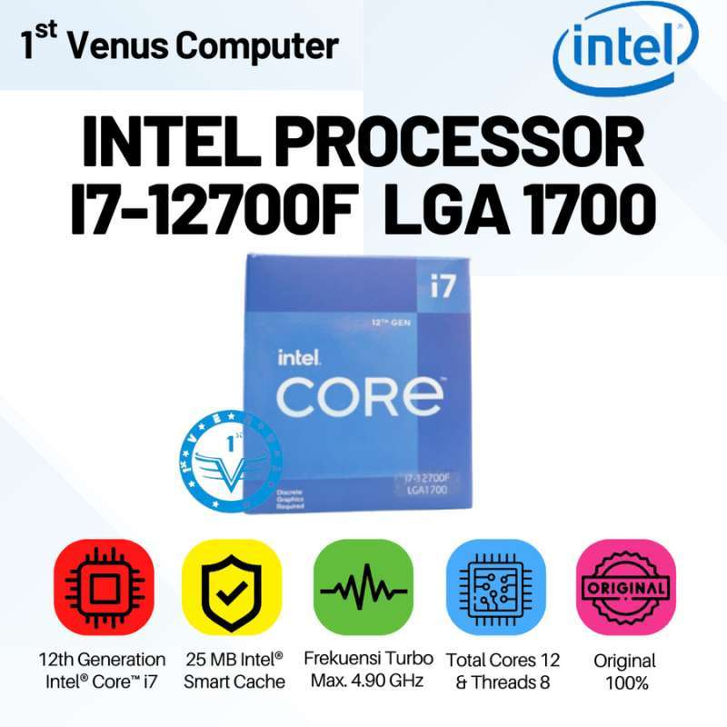 Jual Processor Intel Core I7 12700f Box (lga 1700) / Pro52-inl Di Seller Venus Computer ...