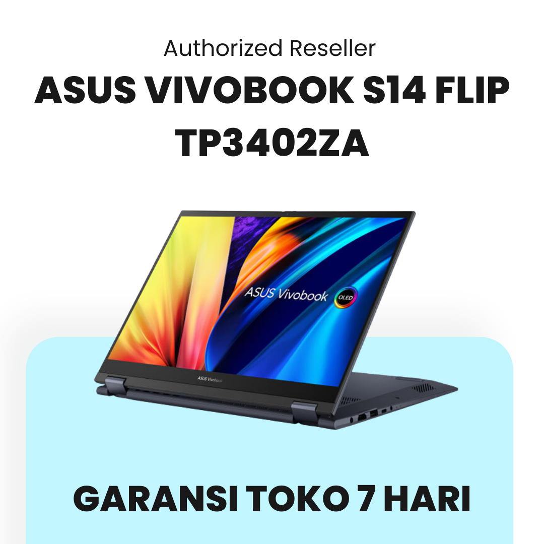 Jual ASUS Vivobook S14 Flip TP3402ZA Core i5 12500H 8GB 512GB 2.8K W11 - Quiet Blue, NON ...