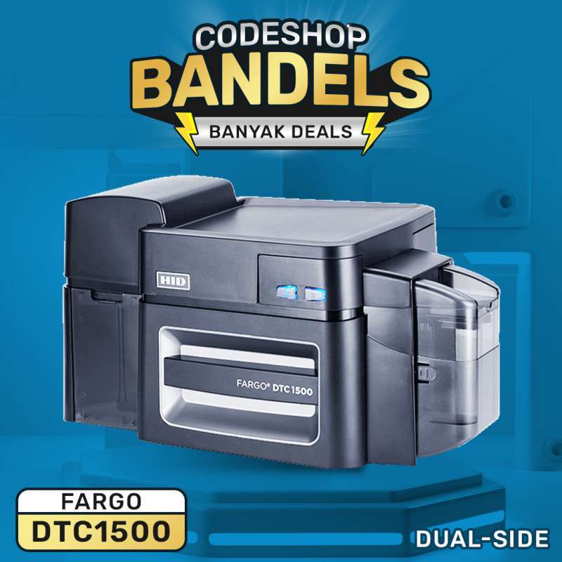 Promo Printer Id Card Fargo Dtc1500 Dual Side Cetak Kartu Dua Sisi Pvc ...