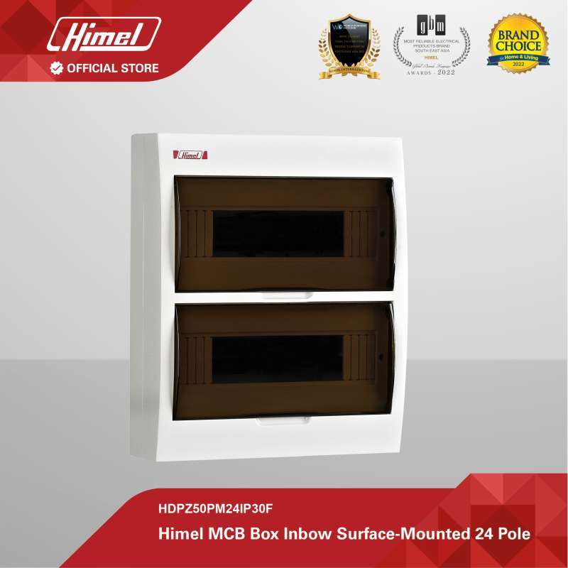 Promo Himel Mcb Box Inbow Surface-mounted 24 Pole Hdpz50pm24ip30f Diskon 49% Di Seller Himel ...