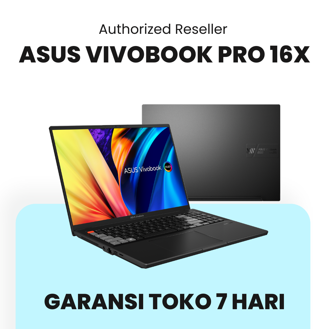 Promo ASUS VIVOBOOK PRO 16x N7601ZM i9-12900H RTX3060 RAM 32GB 1TB 4K OLED - Black Diskon 3% di ...